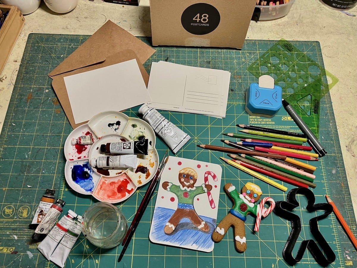 Holiday Gingerbread Postcards in Mixed Media with Susan Wiersema ...